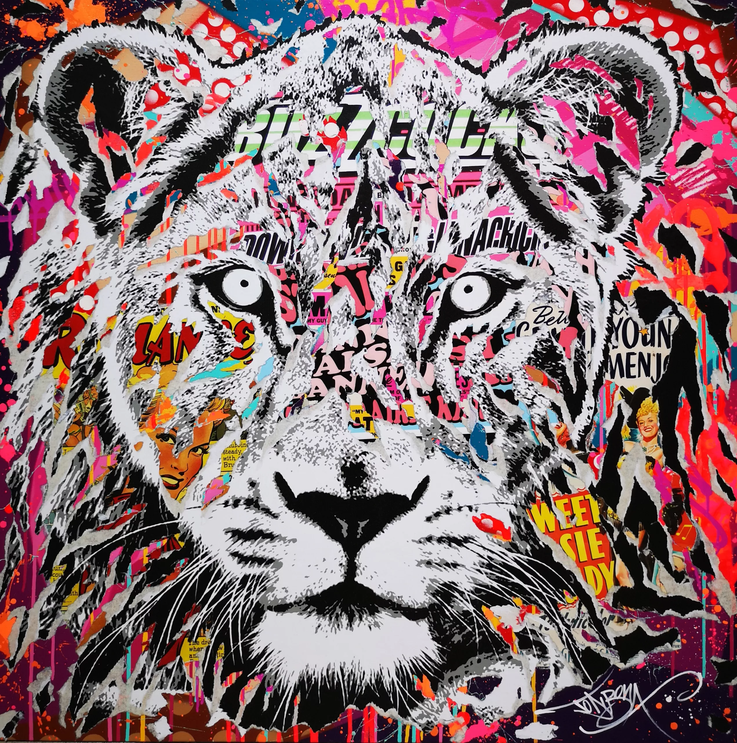 Pink lioness - Galerie Barrou Planquart