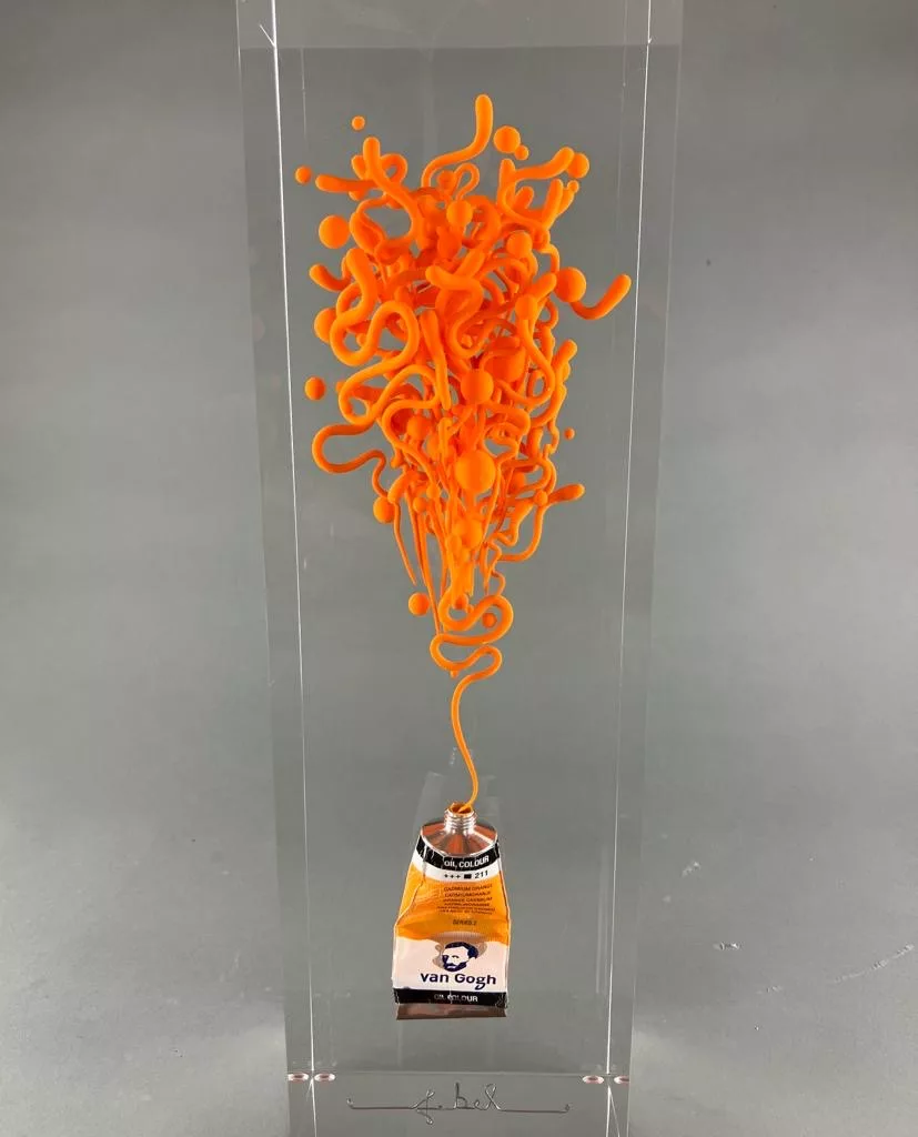 Tube orange - Galerie Barrou Planquart