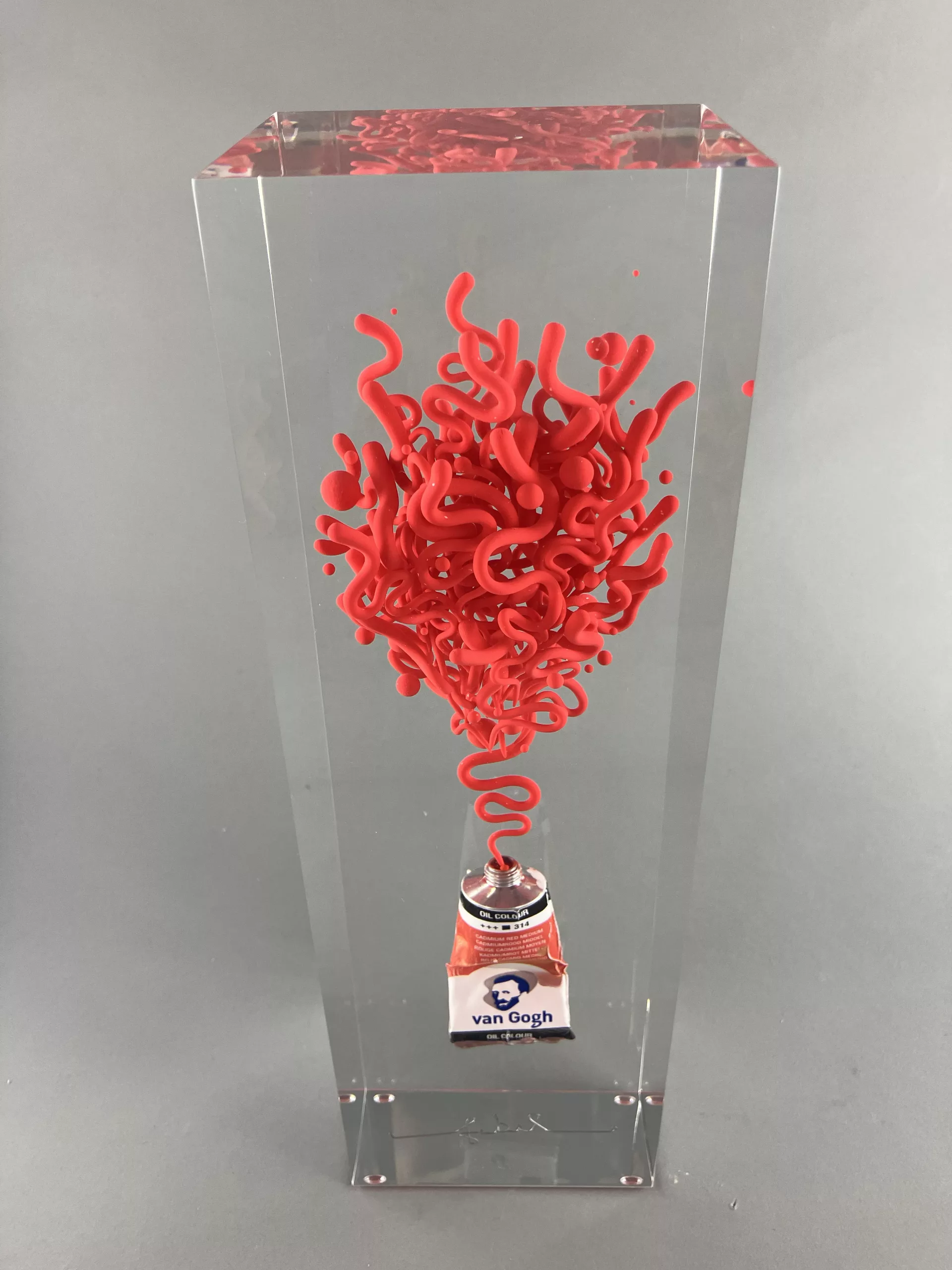 Tube rouge - Galerie Barrou Planquart