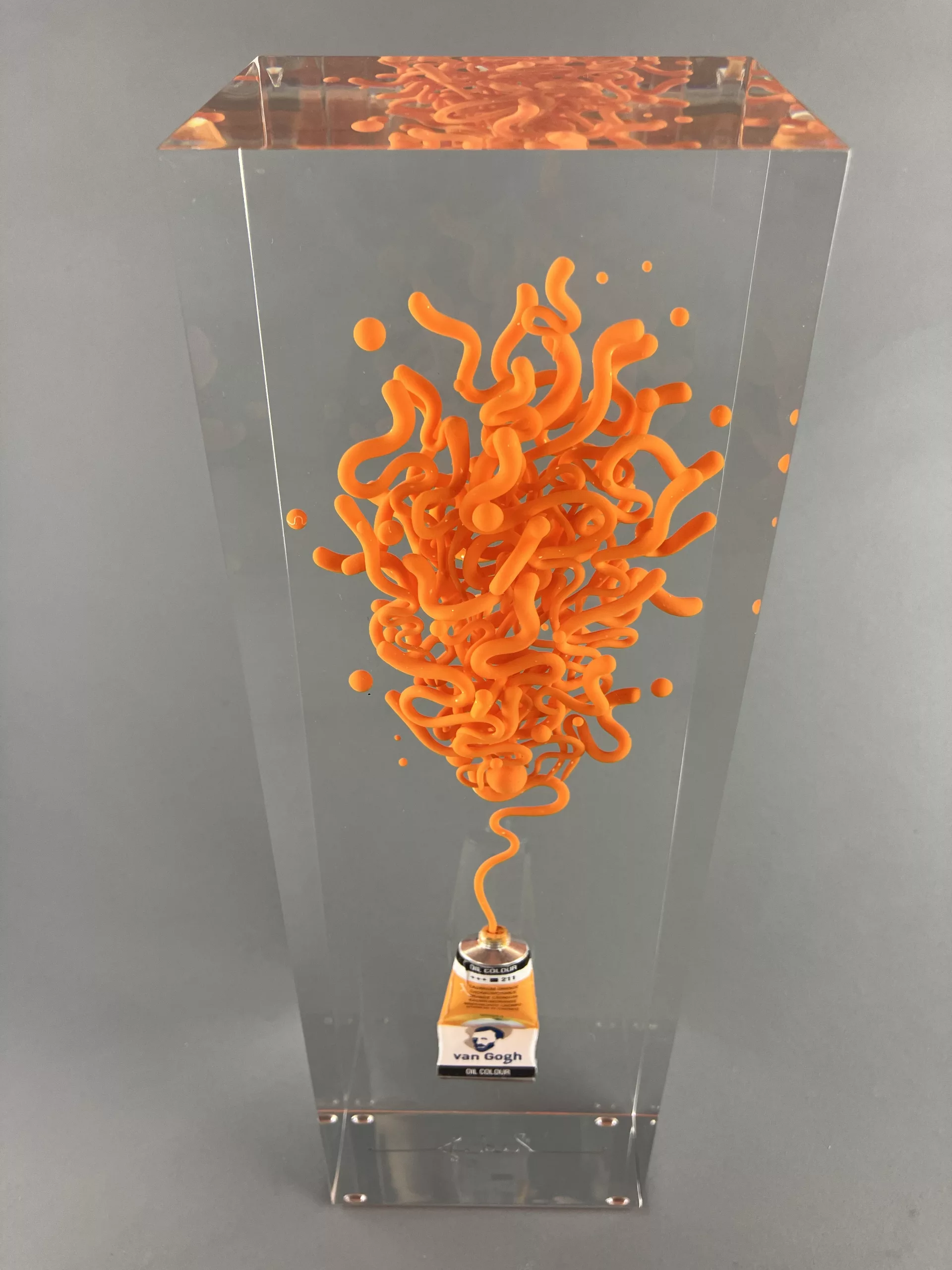 Tube orange - Galerie Barrou Planquart